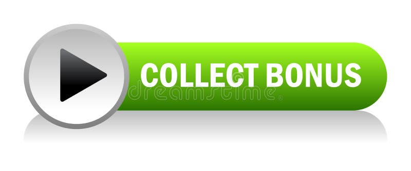 Collect Your Bonus Icon Button Stock Illustration - Illustration of ...