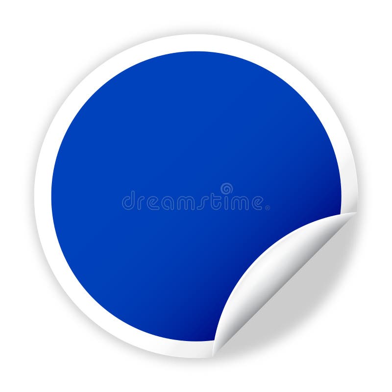 Sticker Plain Empty Vector Illustration Stock Illustration ...