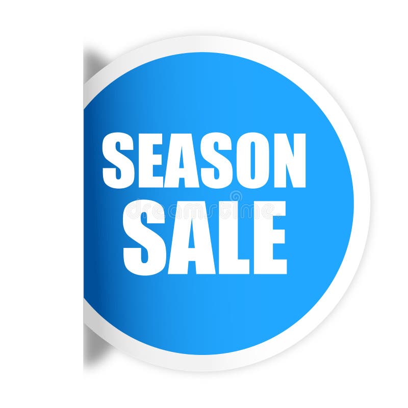 Season Sale Sticker Vector Illustration Stock Illustration ...