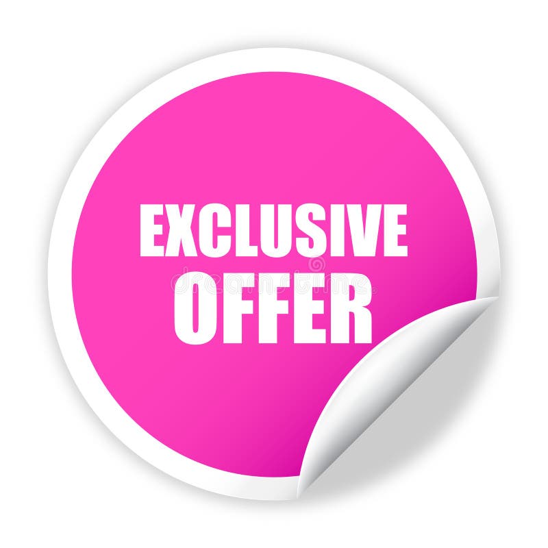 Exclusive Offer Golden Medal Icon Seal Sign on White B Stock Vector ...