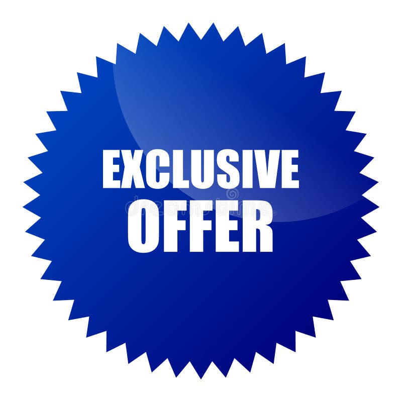 Exclusive Offer Label, Badge. Shop Now. Vector Stock Illustration ...