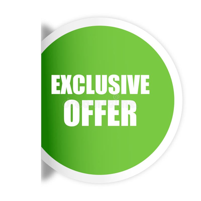 Exclusive Offer Vector Sticker Stock Illustration - Illustration of ...