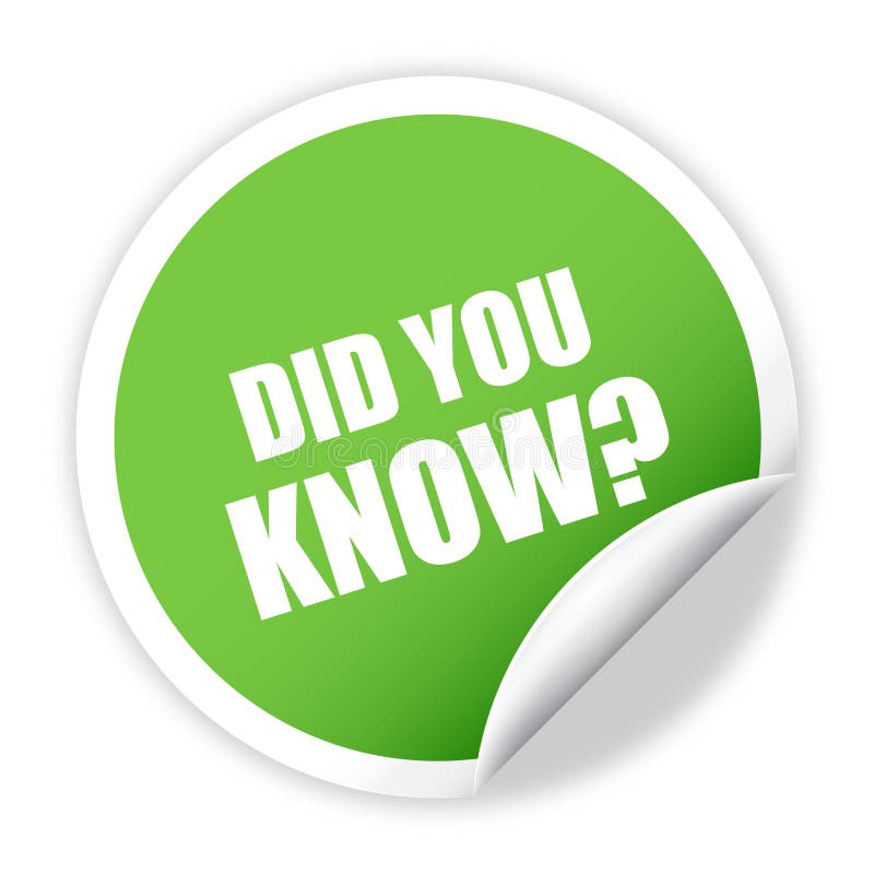 Did You Know Sticker. Did You Know Sign Set Stock Vector - Illustration ...
