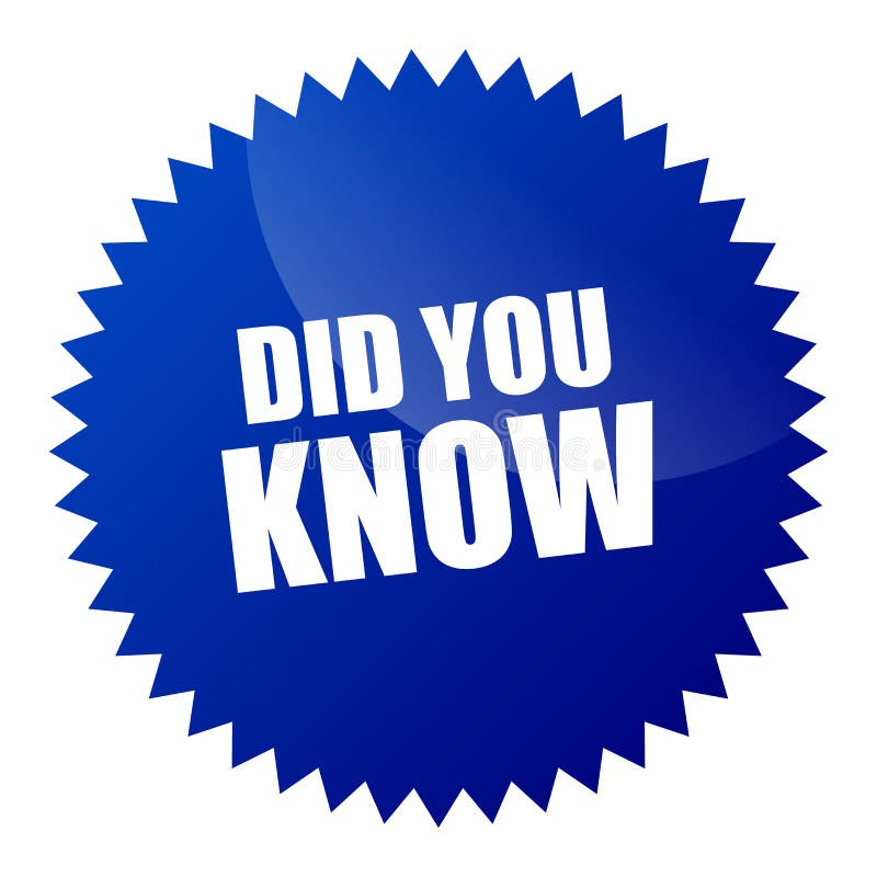 Did You Know Sticker. Did You Know Sign Set Stock Vector - Illustration ...