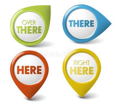 Round 3D Here / There Pointer Stock Vector - Illustration of fresh ...
