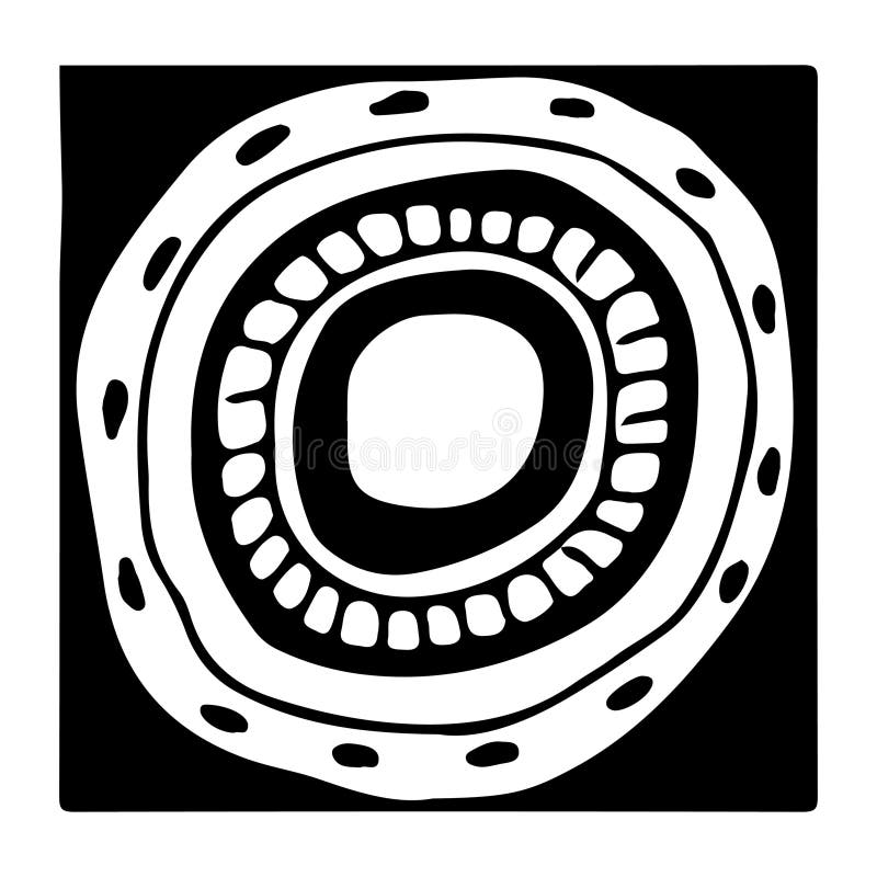 Round Abstract Ornament Frame. Round Shape. Infographic Element ...