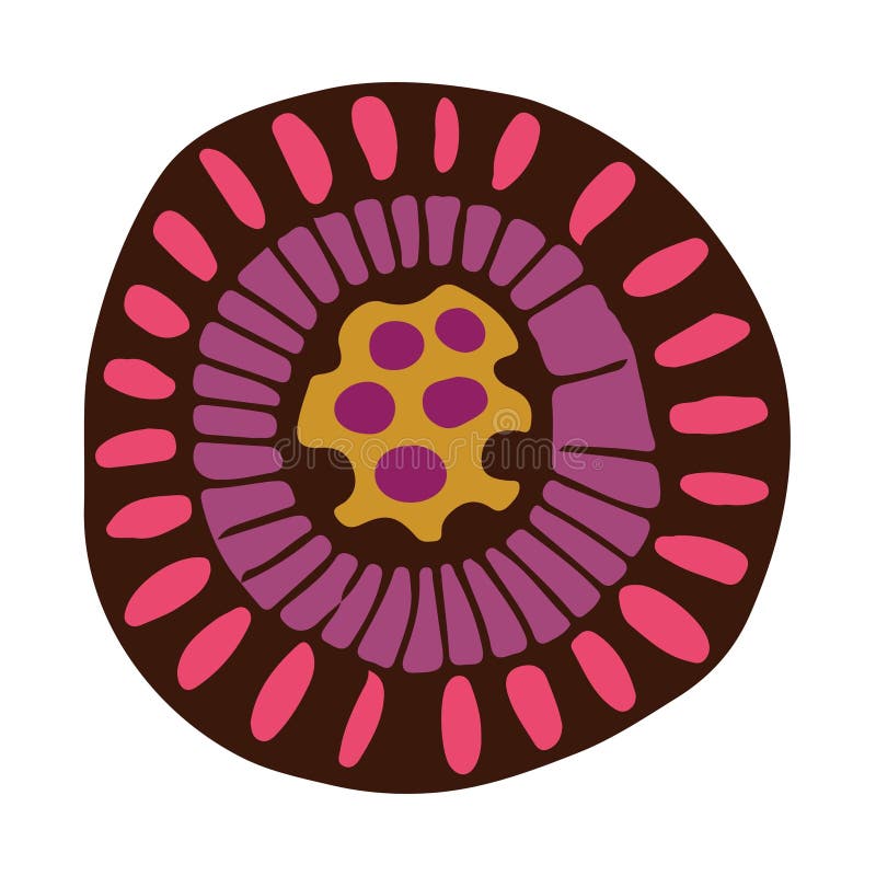 Round Abstract Ornament Frame. Round Shape. Infographic Element ...