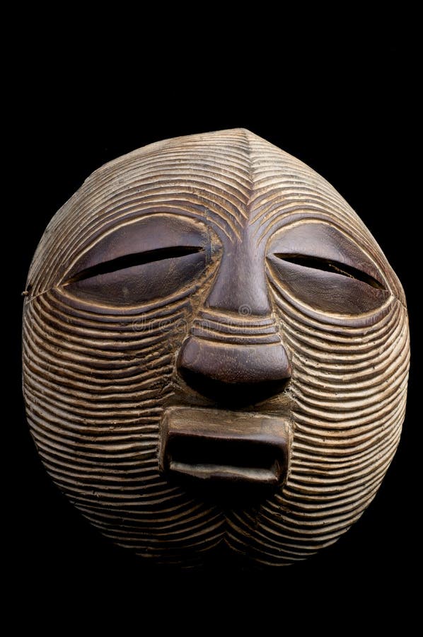 Round African mask editorial photography. Image of south - 20578557