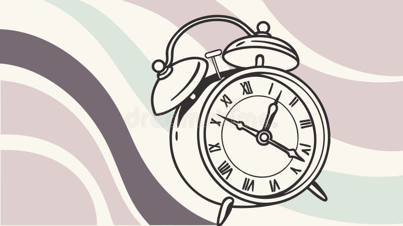 Round Alarm Clock Abstract Background, Vector Design Generative AI ...
