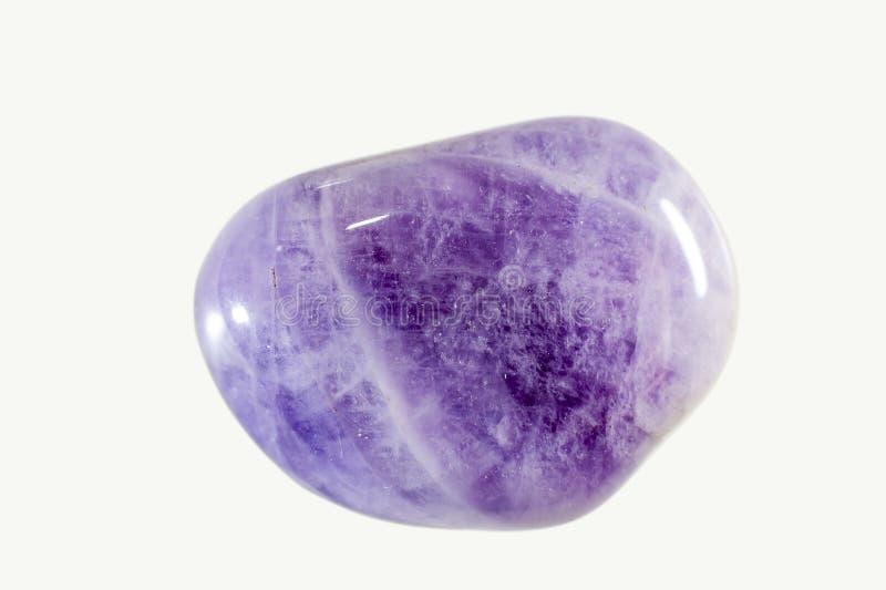 Round Amethyst Crystal Stone Stock Image - Image of mineral, isolated ...