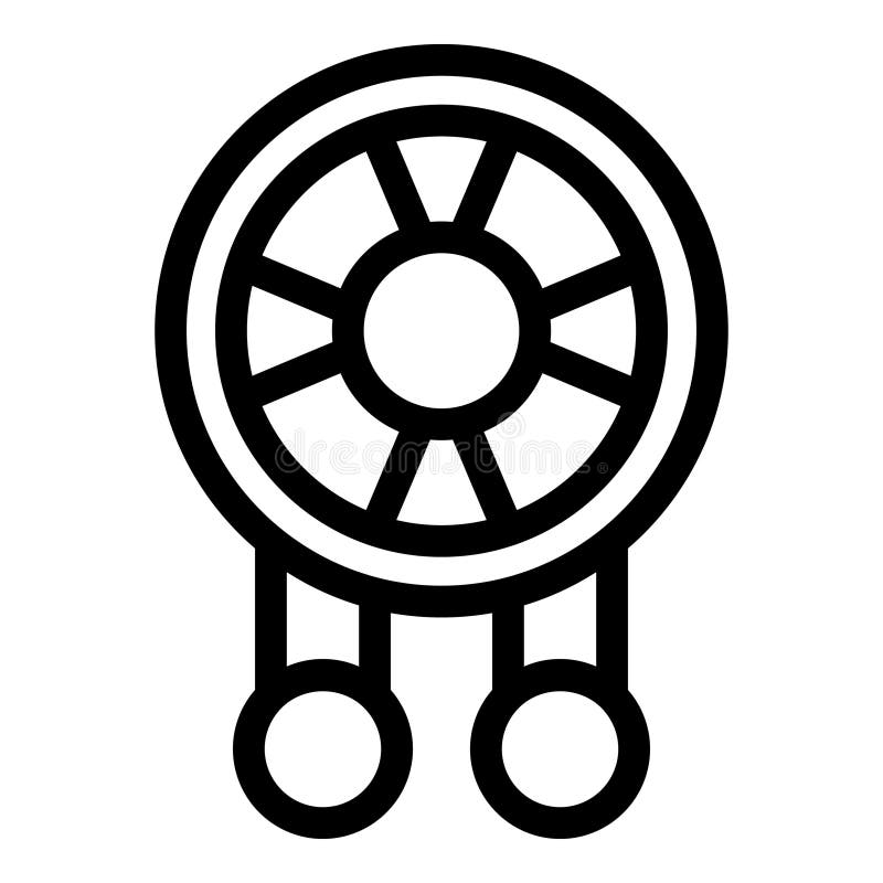 Round Amulet with Circle in the Middle and Two Circles Hanging from it ...