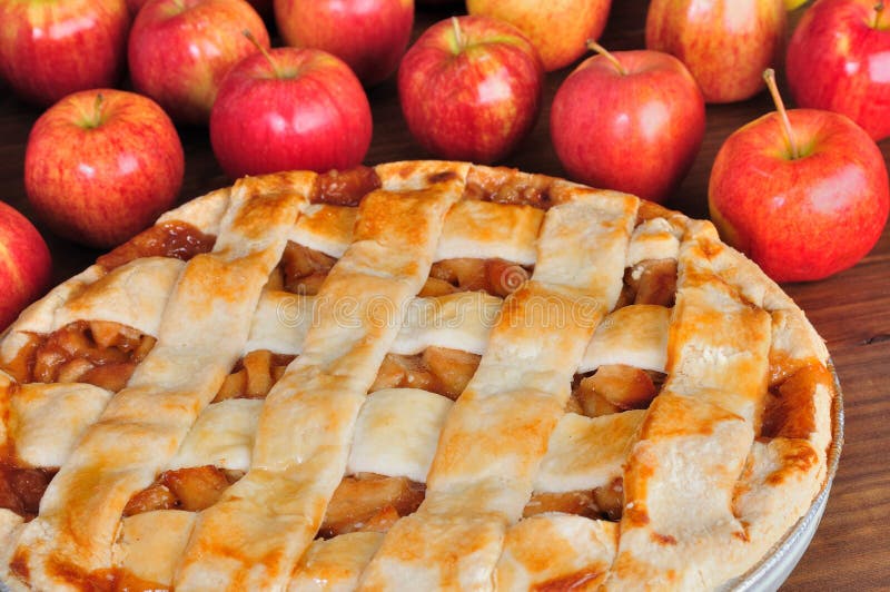 Round apple pie stock image. Image of apple, apples, background - 23372009