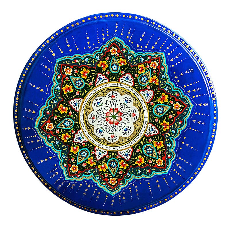Round Arabic Colored Ornament. Stock Image - Image of style, souvenir ...
