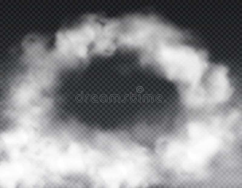 Round Arch Clouds on Transparent Background, Fog Stock Vector ...