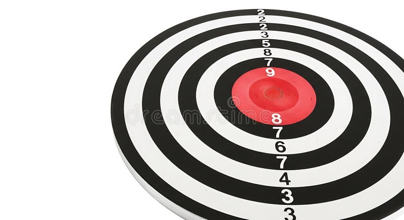 A Round Archery Target Featuring Concentric Circles in Alternating ...