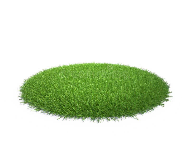 Round area of green grass stock illustration. Illustration of outdoors ...