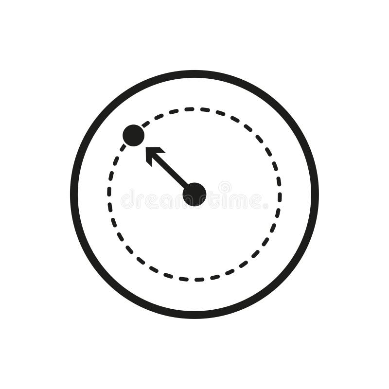 Round Area Radius Icon. Vector Illustration. EPS 10 Stock Vector ...