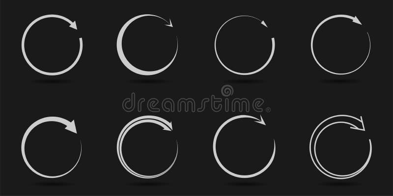 Round arrow signs stock illustration. Illustration of arrows - 172121342