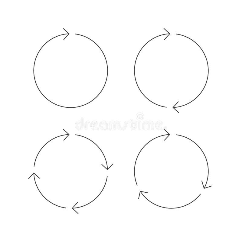 Round arrow vector. stock vector. Illustration of point - 280847554