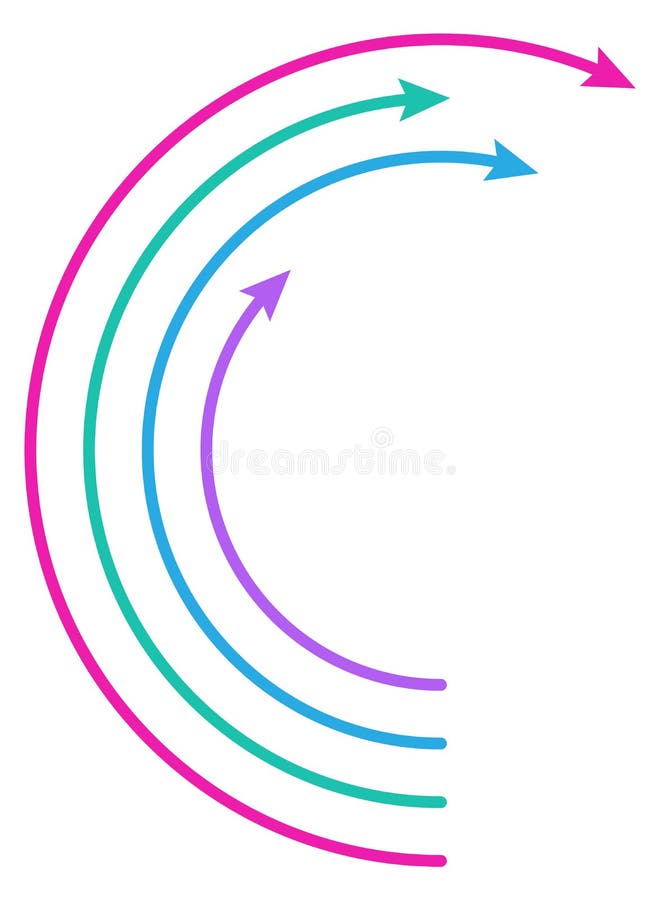 Circle Arrows Diagram, 6 Round Step by Step Infographic Diagrams ...