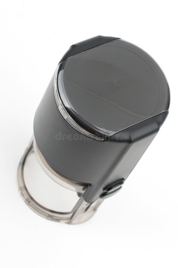 Round Automatic Seal on White Background Stock Photo - Image of ...