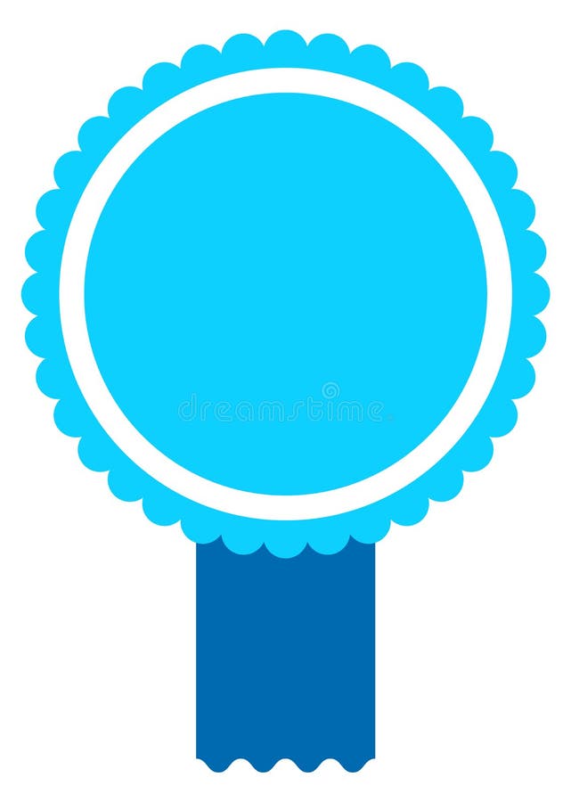 Award Badge Template. Blank Rosette Stock Vector - Illustration of vector, graphic: 262208567