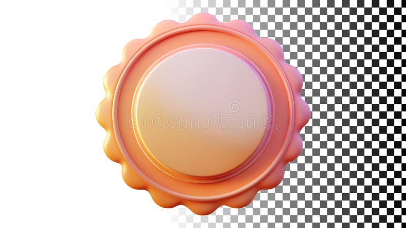 Round Badge with Border, Simple Emblem and Icon Design Png Transparent ...