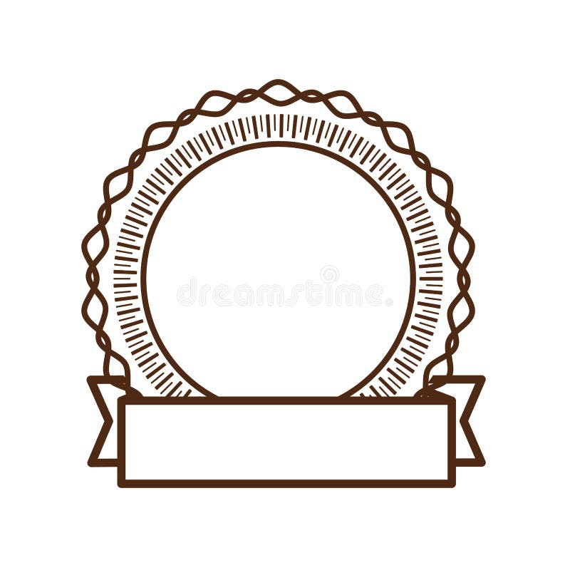 Round Badge Decorative Frame Banner Stock Illustration - Illustration ...
