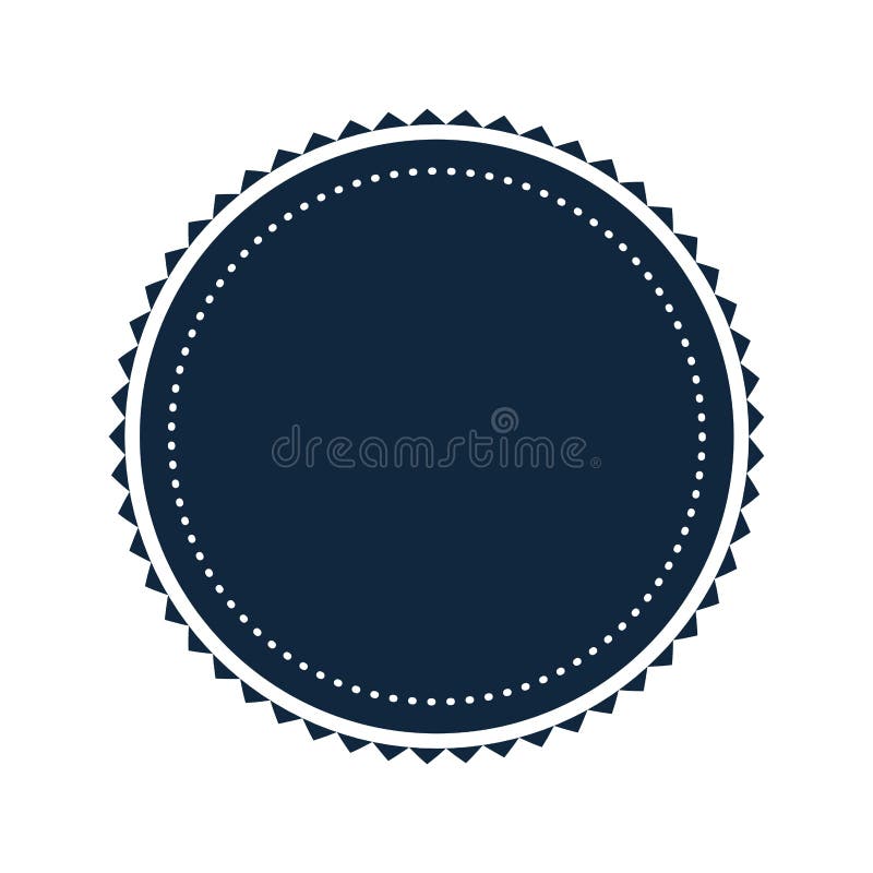 Round badge icon stock illustration. Illustration of border - 73464700