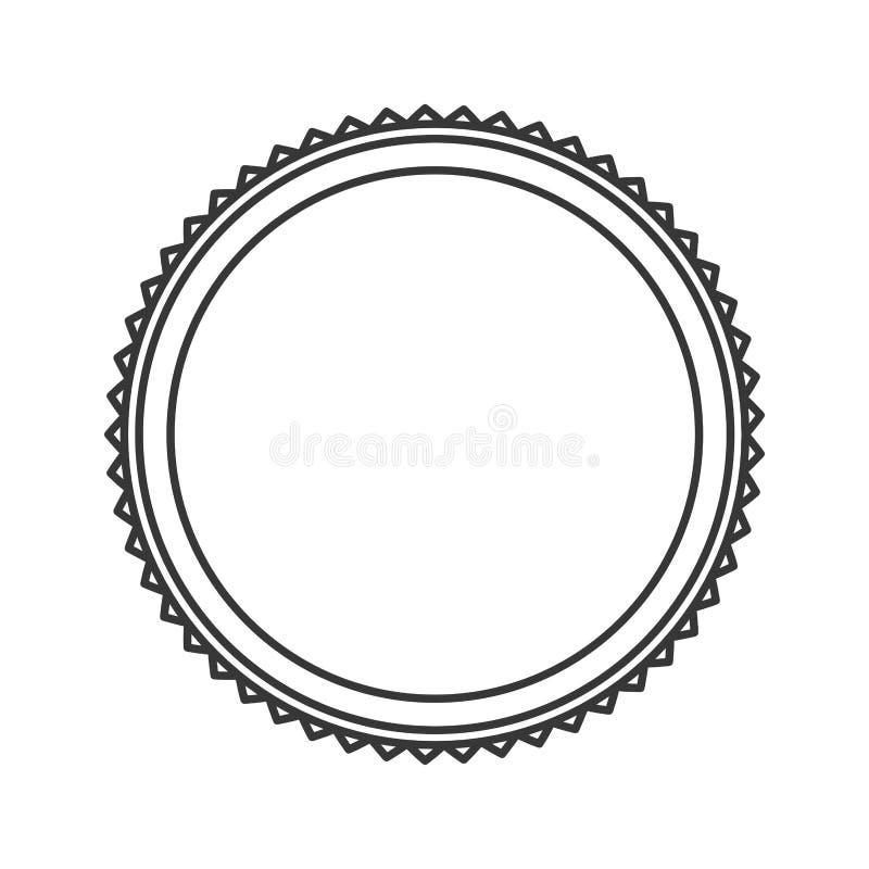 Round badge icon stock illustration. Illustration of circle - 73465007