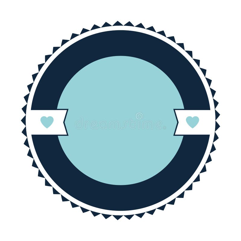 Circular Badge Golden Emblem with Ribbon Stock Vector - Illustration of ...