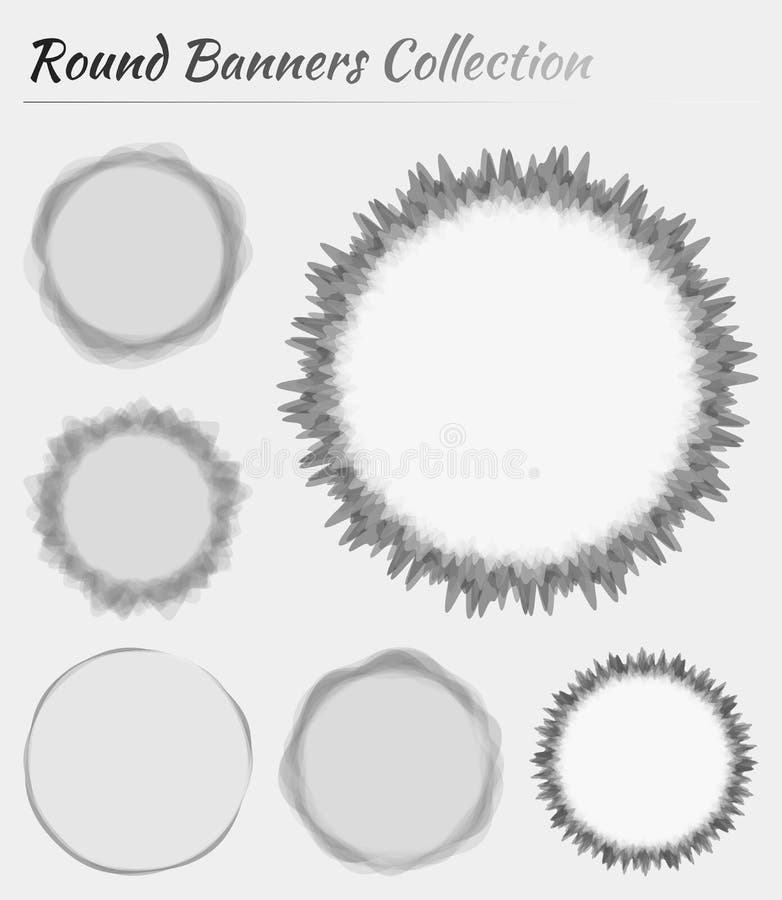 Round badges collection. stock vector. Illustration of isolated - 190519645