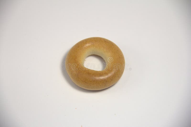 Round Bagel. on a White Background Stock Image - Image of round, diet ...