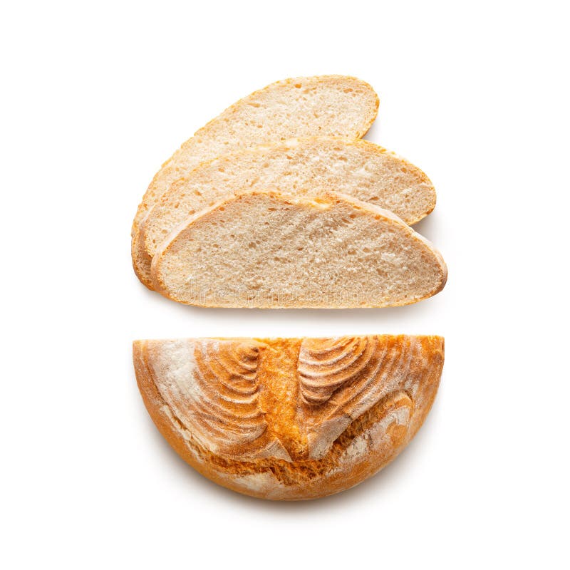 Round baked grain bread stock image. Image of dusting - 211198367