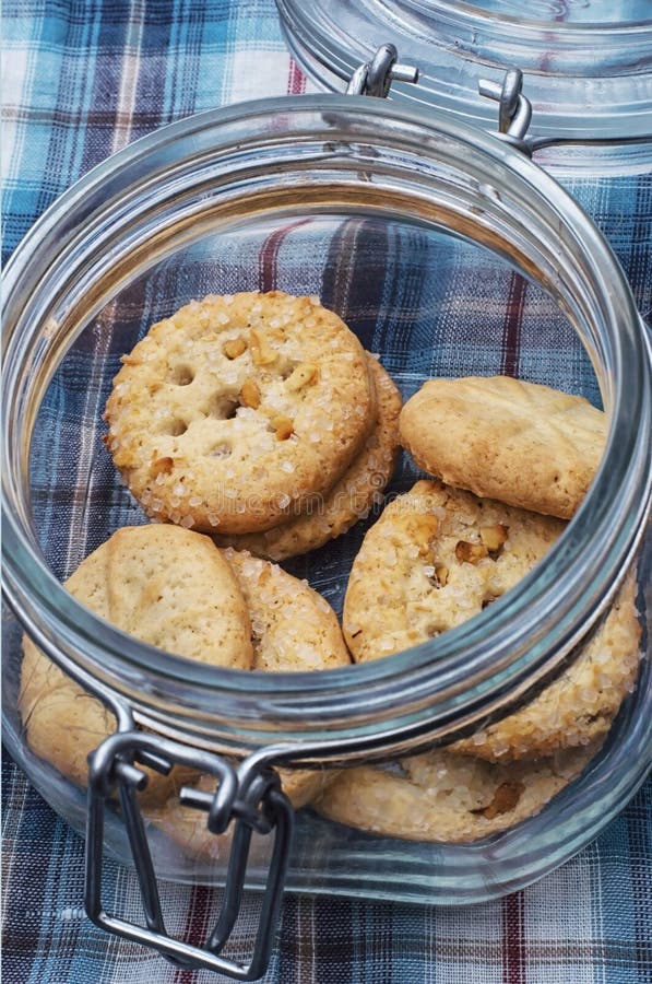 Round baked sugar cookies stock photo. Image of cumin - 36922458