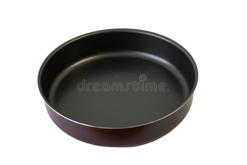 Round Baking Dish, Isolate the Cut Stock Photo - Image of stainless ...