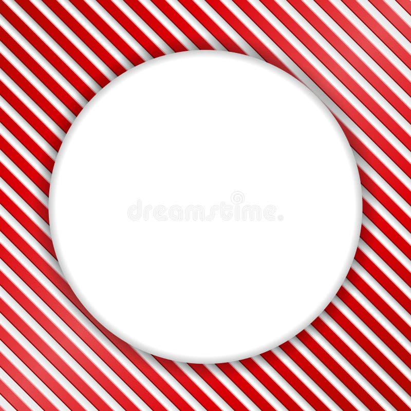 Round Banner on Striped Background Stock Vector - Illustration of ...