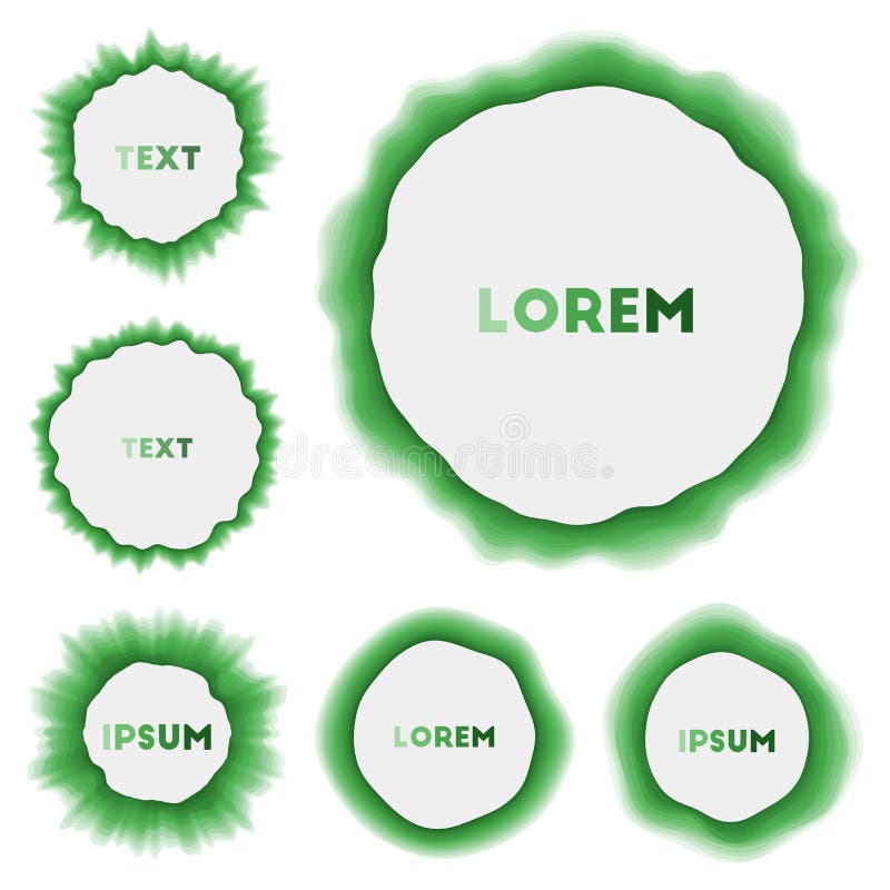 Round banners collection. stock vector. Illustration of bubble - 190331340