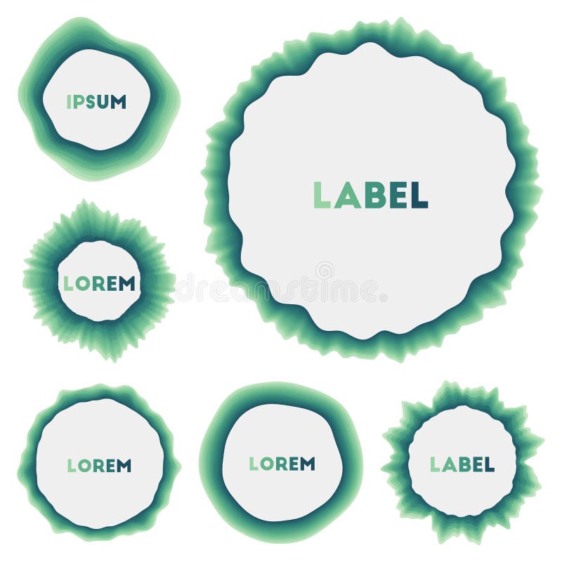 Round banners set. stock vector. Illustration of background - 190752605