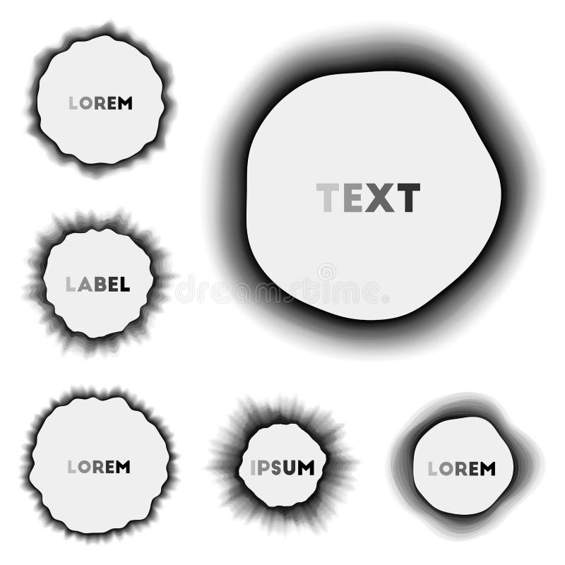 Round banners set. stock vector. Illustration of infographics - 190647141