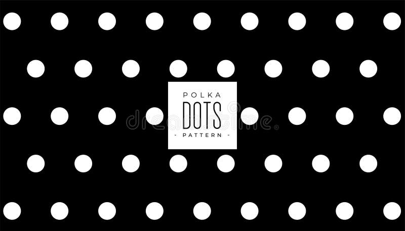 Round and Big White Polka Dots Pattern Banner in Vintage Style Stock ...