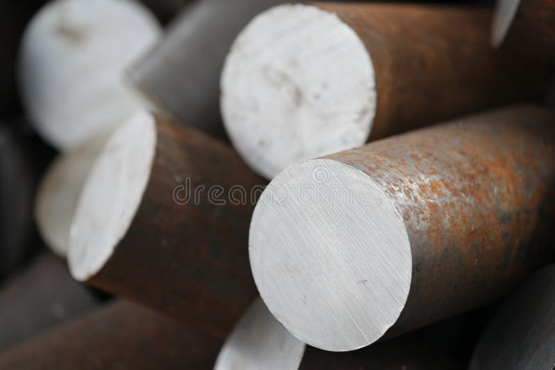 Round billet of metal stock image. Image of materials - 47820707