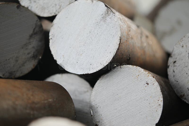 Round billet of metal stock image. Image of materials - 47822129