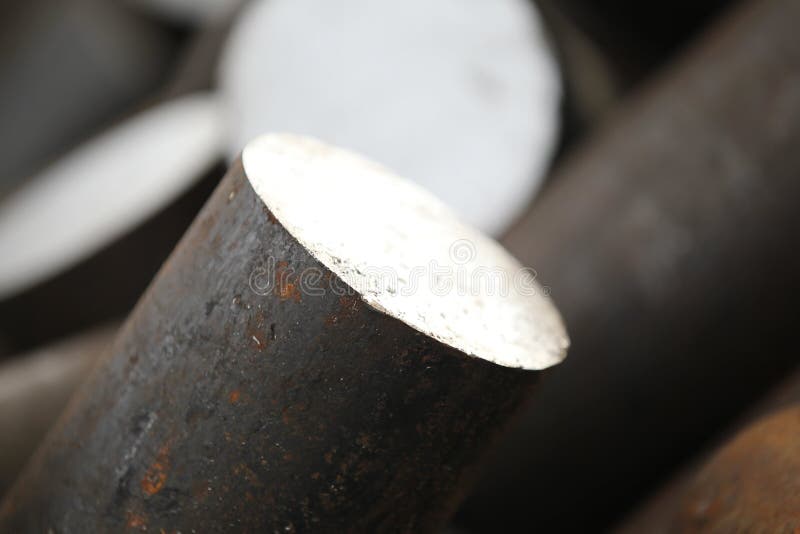 Round billet of metal stock image. Image of measuring - 47822289