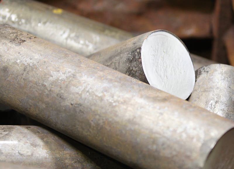 Round billet of metal stock photo. Image of measuring - 47689278