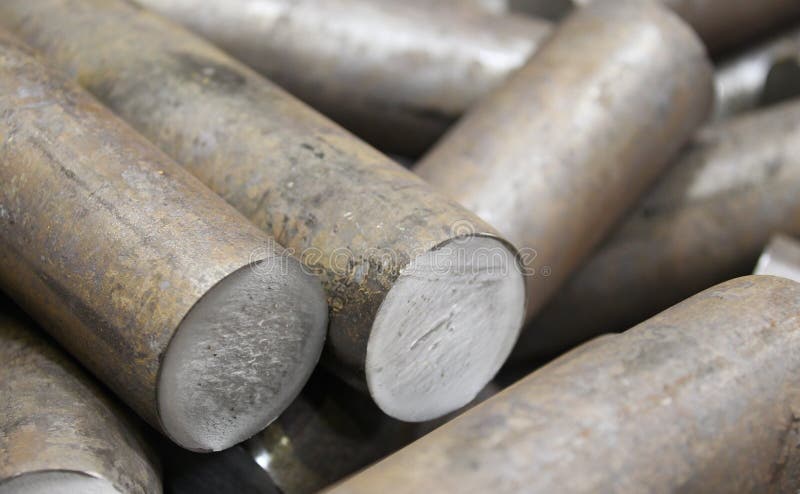 Round billet of metal stock photo. Image of cylinder - 65914676