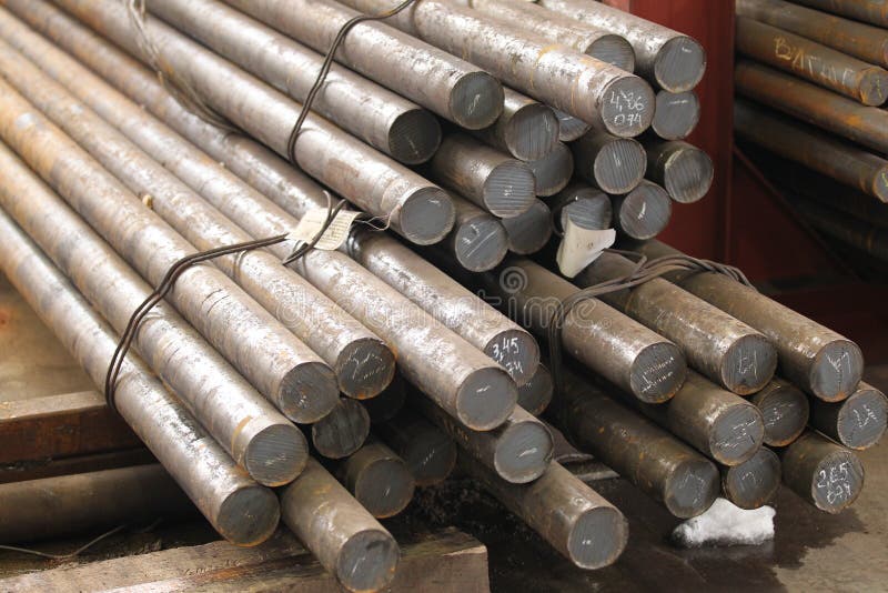 Round billet rods stock image. Image of billet, steel - 47686937