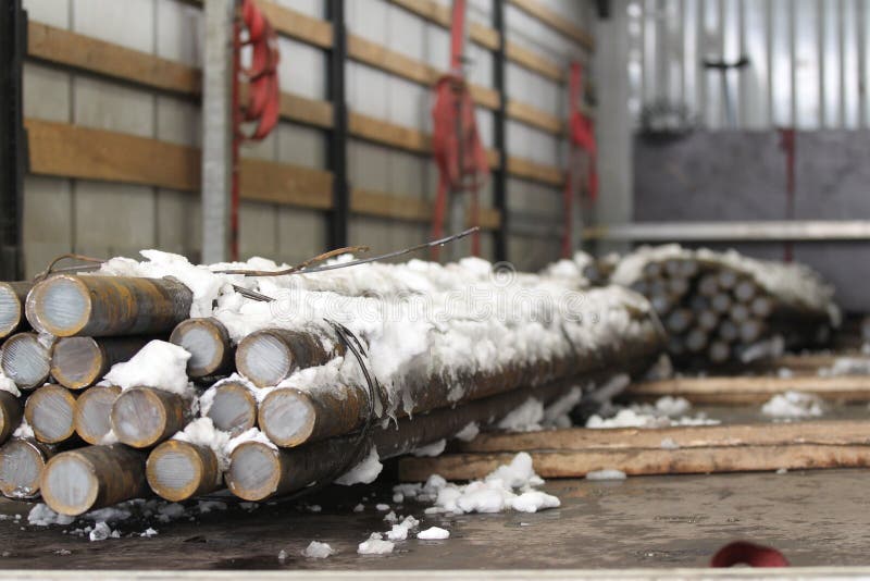 Round billet rods stock image. Image of prospect, type - 47825683