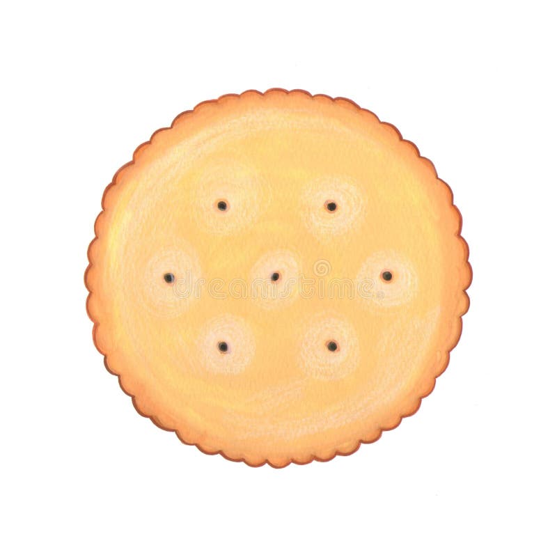 Round Biscuit Cookie Illustration Stock Illustration - Illustration of ...