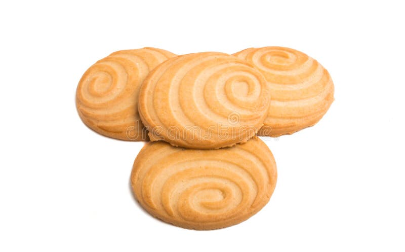 Round biscuit isolated stock image. Image of closeup - 116820667